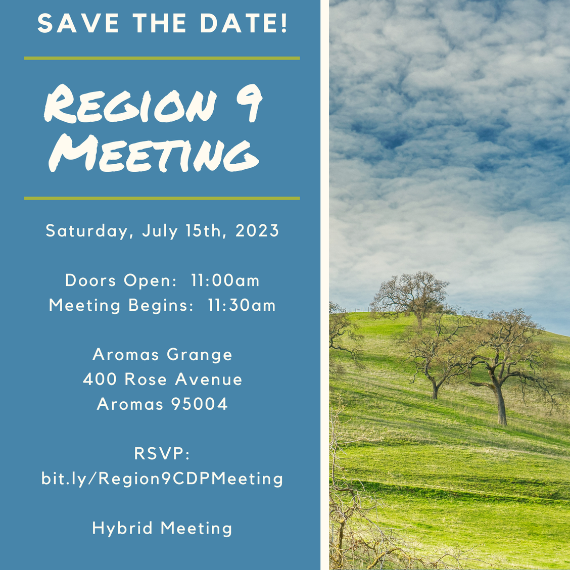 Region 9 Meeting – Santa Clara County United Democratic Campaign