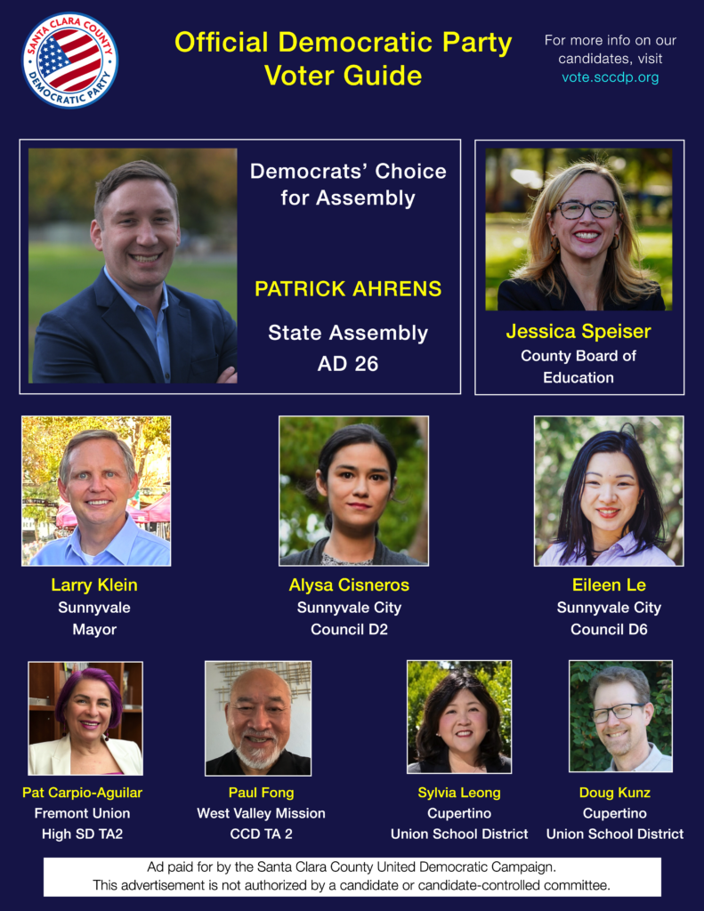 Official Democratic Party Voter Guide – Santa Clara County United ...